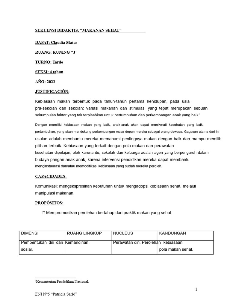 Urutan Pola Makan Sehat | PDF