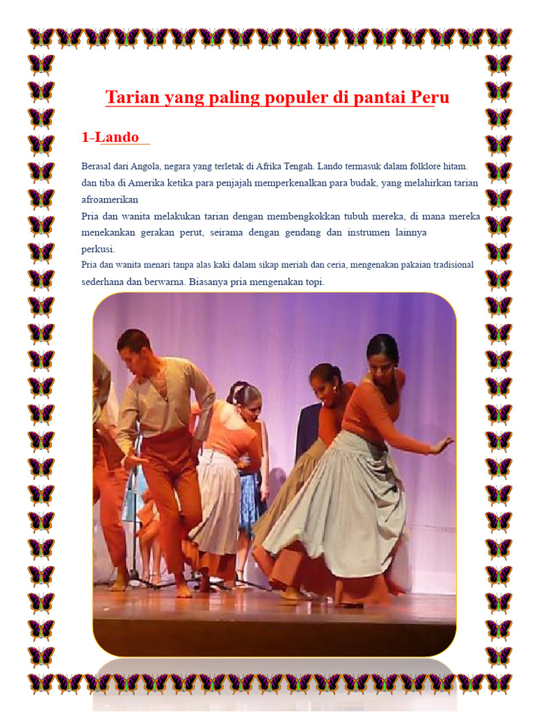 Tarian Paling Populer di Pantai Peru | PDF