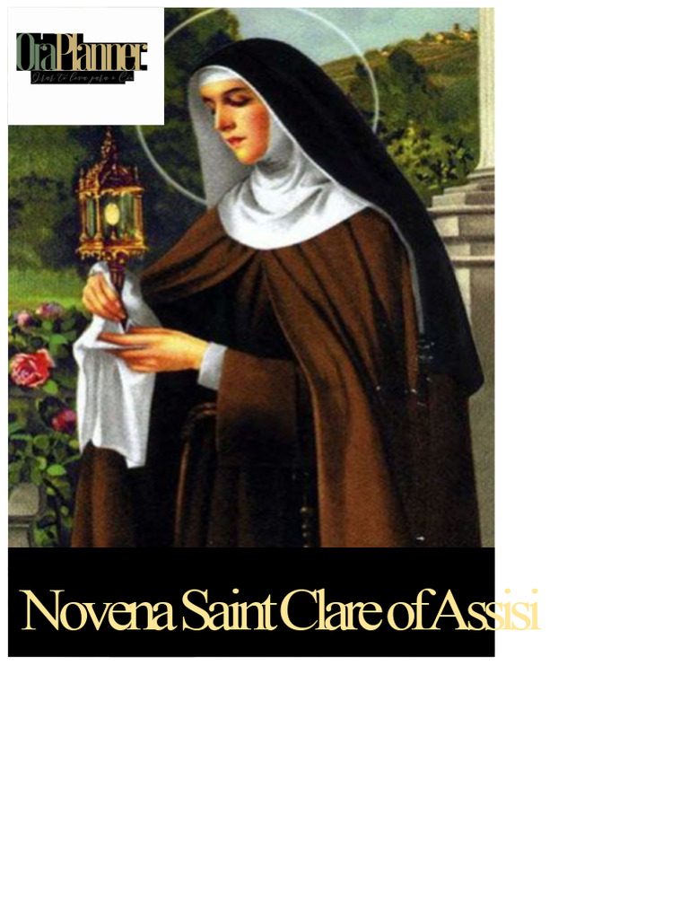 Novena of Saint Clare of Assisi | PDF