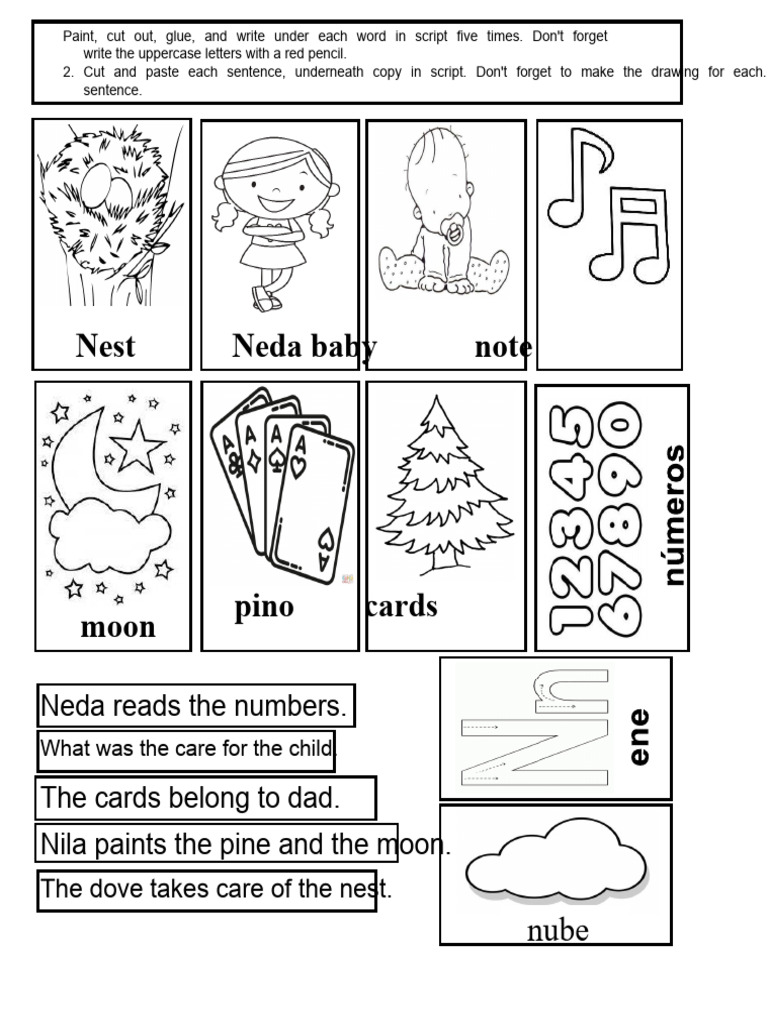 Words and Sentences With N | PDF