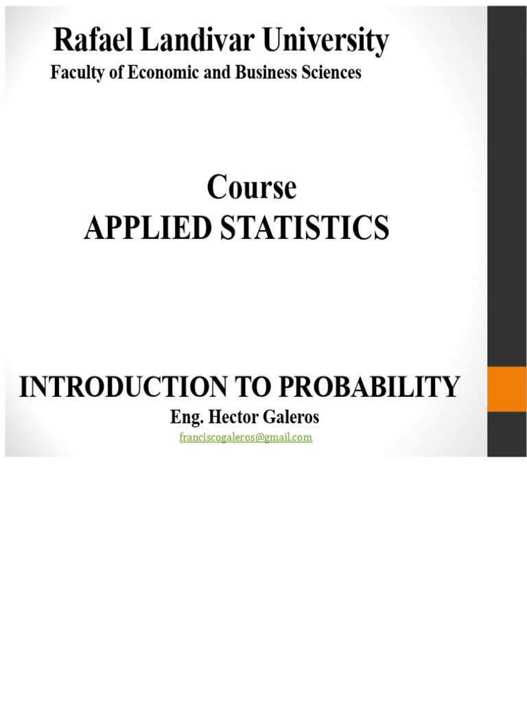 10_INTRODUCTION TO PROBABILITY | PDF | Experiment | Probability