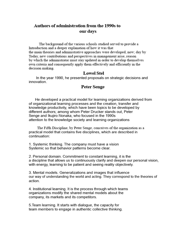 Authors From The 90s To Present | PDF | Learning | Knowledge