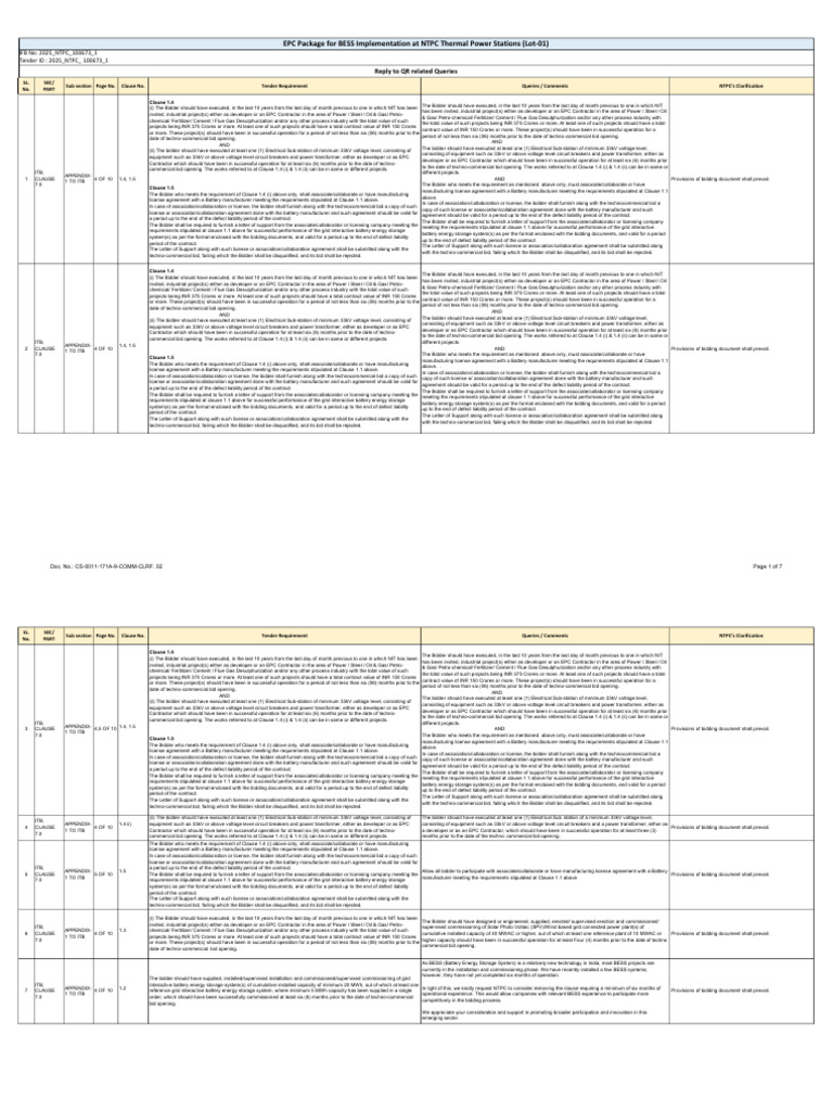 Commercial Clarification No 02 | PDF | License | Electrical Grid