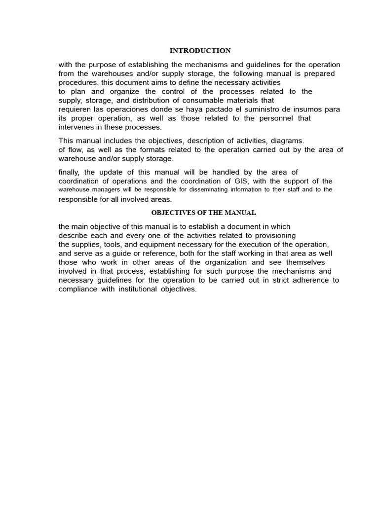 Warehouse Operations Manual Guide | PDF | Warehouse | Invoice
