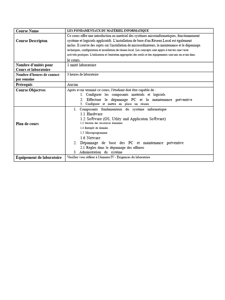 Introduction au Matériel Informatique | PDF