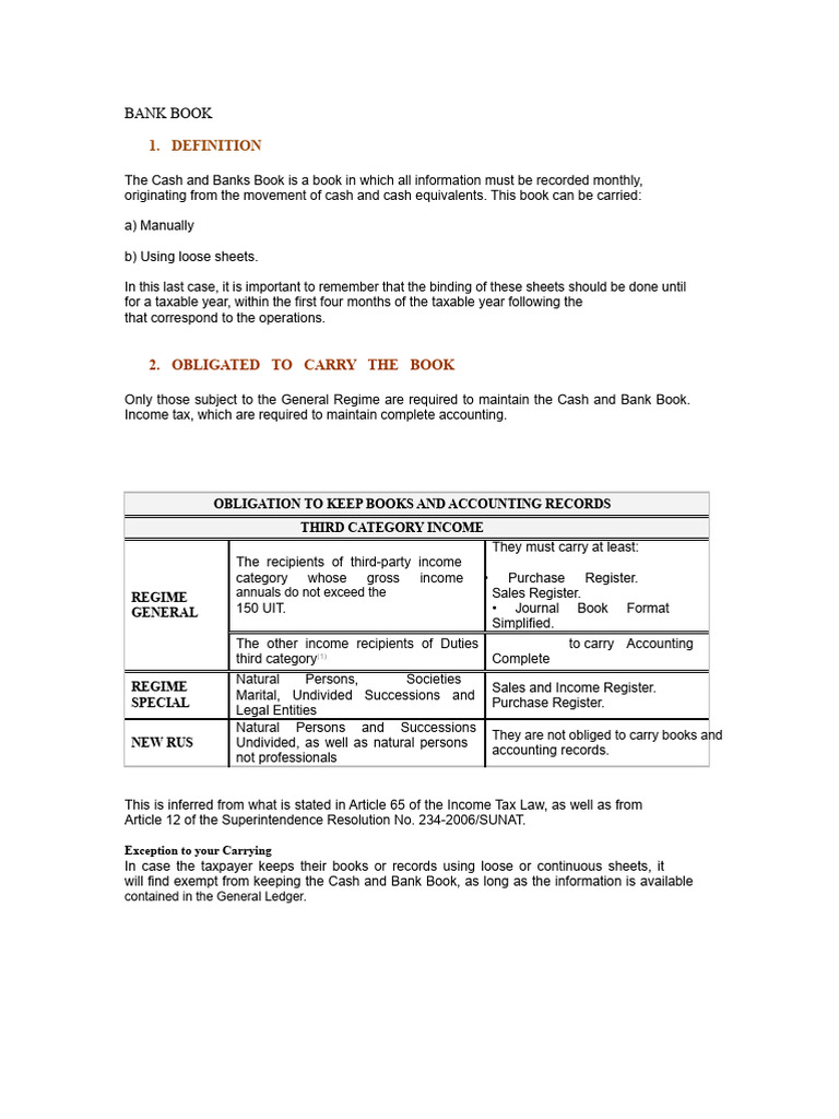 Bank Book | PDF | Taxes | Cash