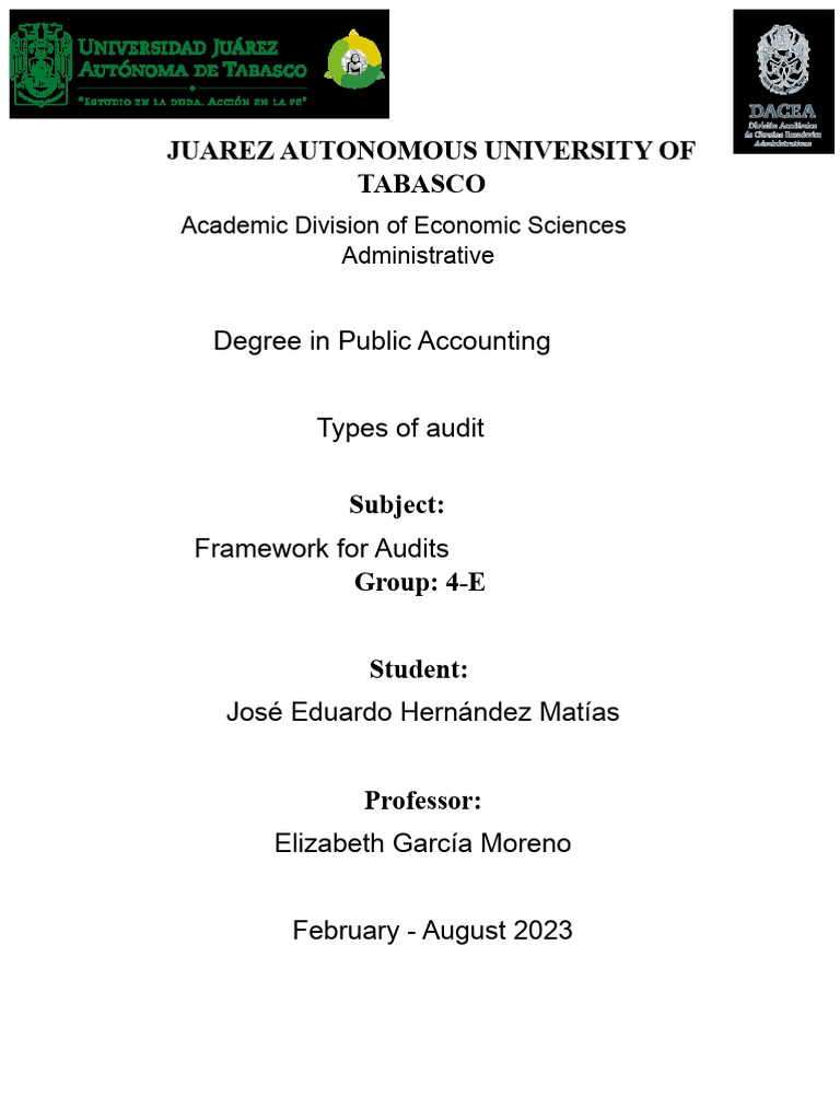 Comparative Table - Types of Audits | PDF | Audit | Internal Control