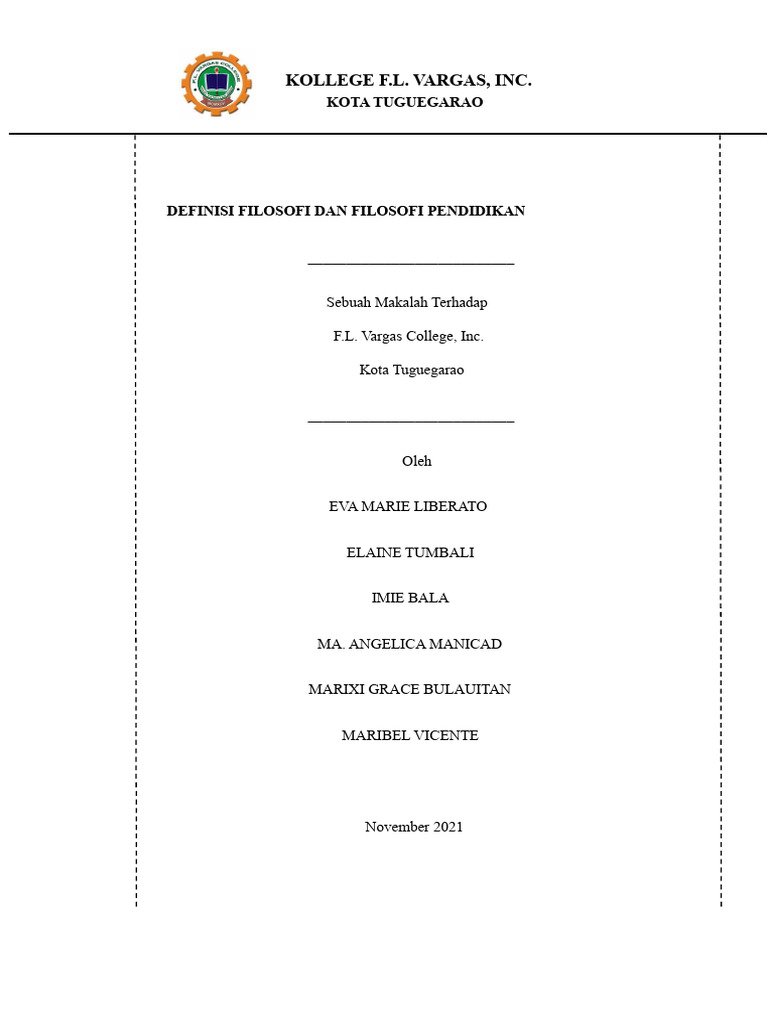 Definisi Filosofi dan Pendidikan | PDF