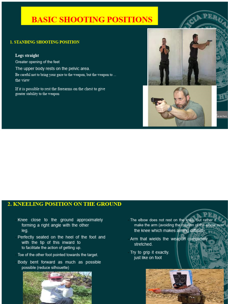 Basic Shooting Positions | PDF | Foot | Shooting
