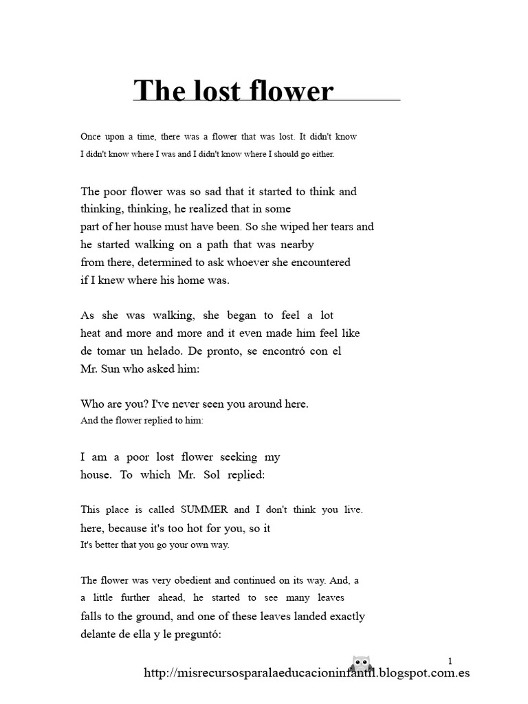 The Lost Flower | PDF
