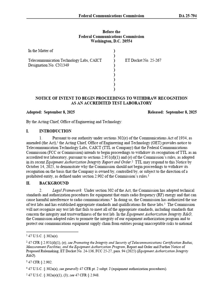 Before Federal Communications Commission Washington, D.C. 20554 | PDF ...