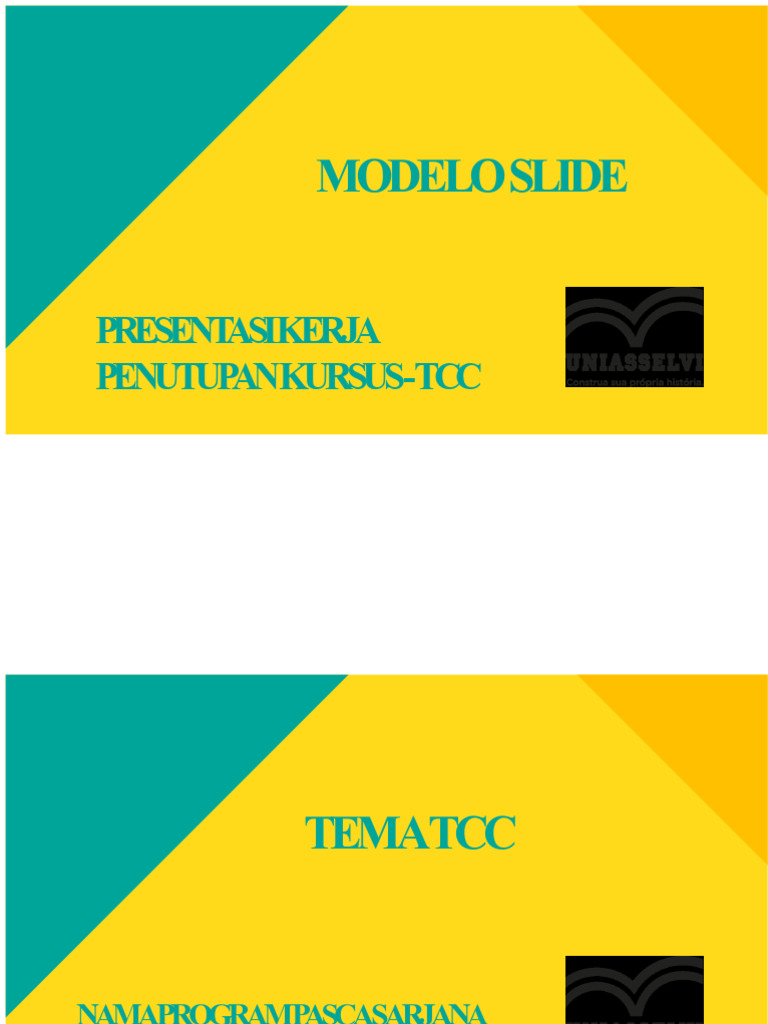Panduan Slide Presentasi TCC | PDF