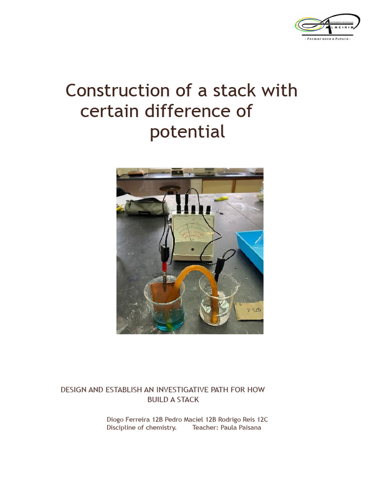 Building a Galvanic Cell Stack | PDF | Redox | Electrode