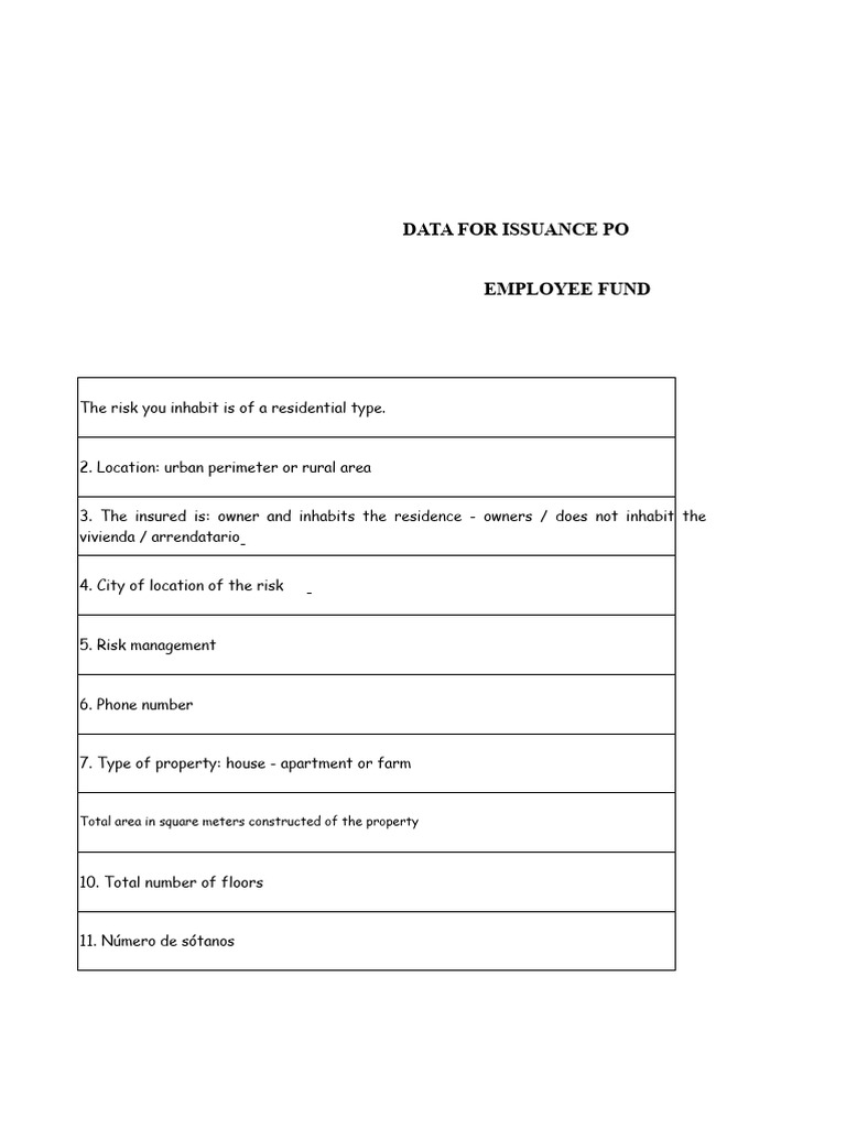 Home Insurance Policy Template | PDF