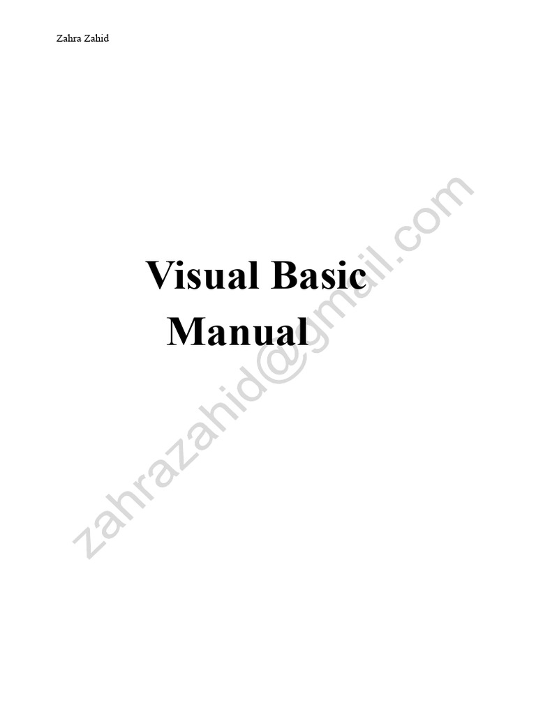 Notas de Visual Basic de A Level en Informática | PDF | Básico | Programa de computadora