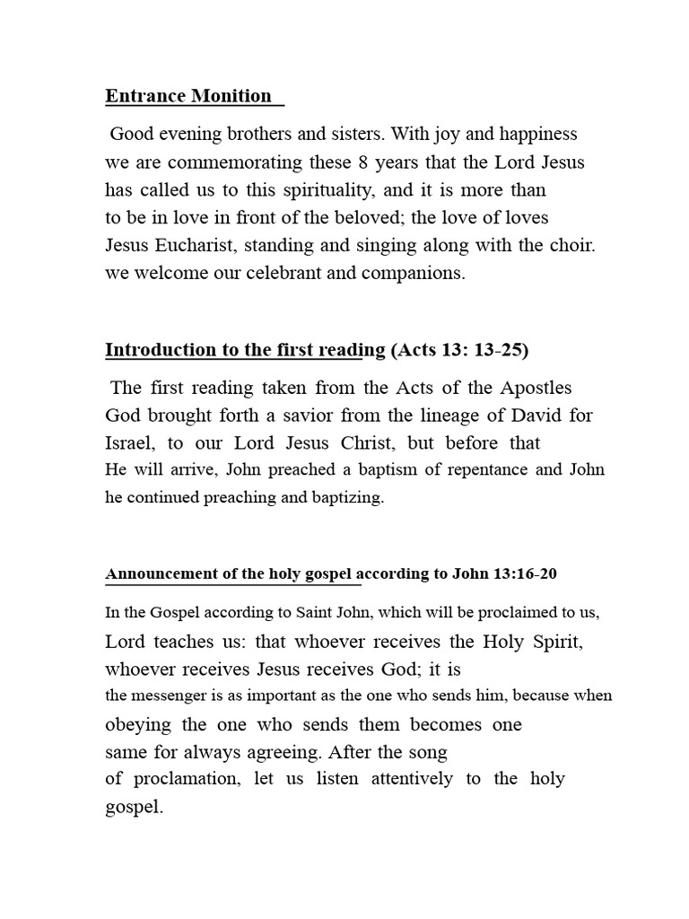 Wedding Invitation Announcement | PDF | Jesus | Eucharist