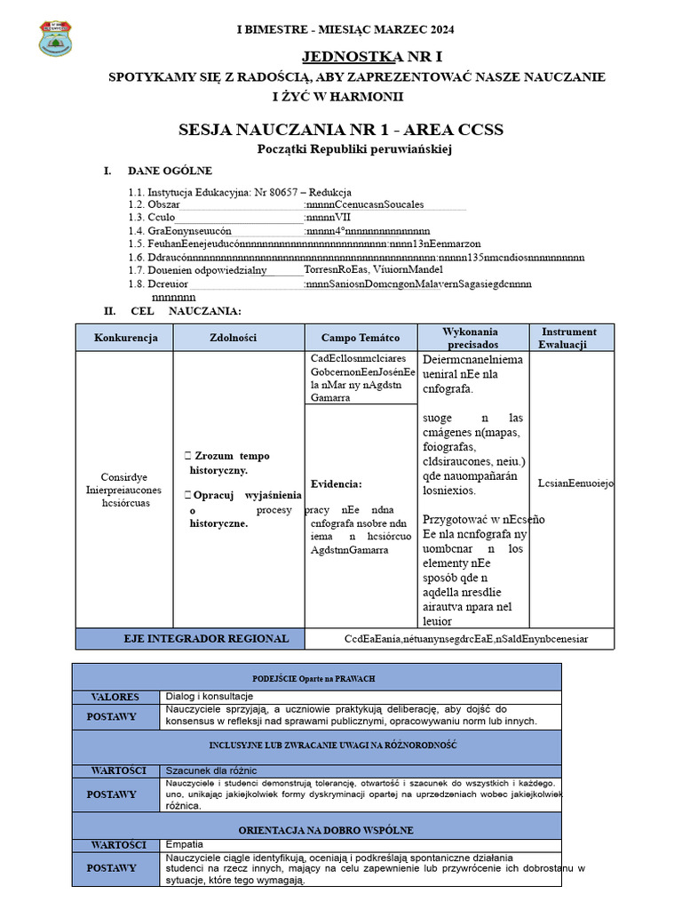 Początki Republiki W Peru I Wodzowie Wojskowi | PDF