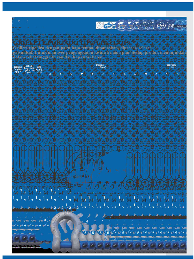Grillete Forjado Tipo Lira G-209 Specs | PDF