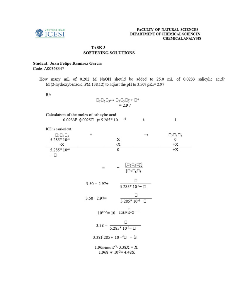 TASK 3 - Juan Ramirez SOLVED | PDF | Acid | Ph
