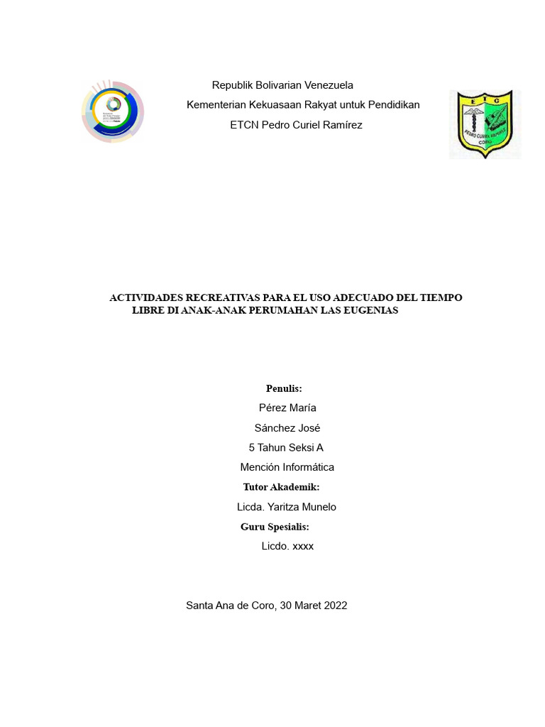 Halaman Awal Proyek Pedro Curiel Ramírez | PDF