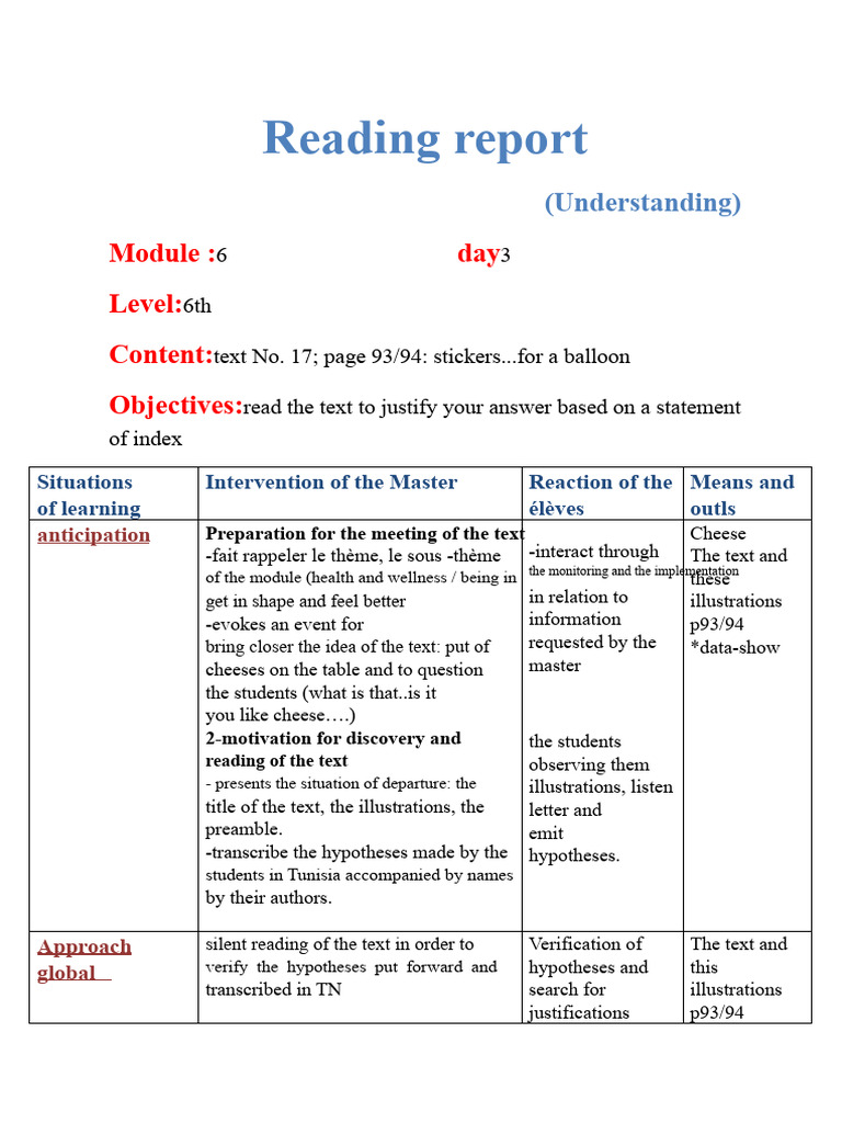 Reading Sheet | PDF | Human Communication
