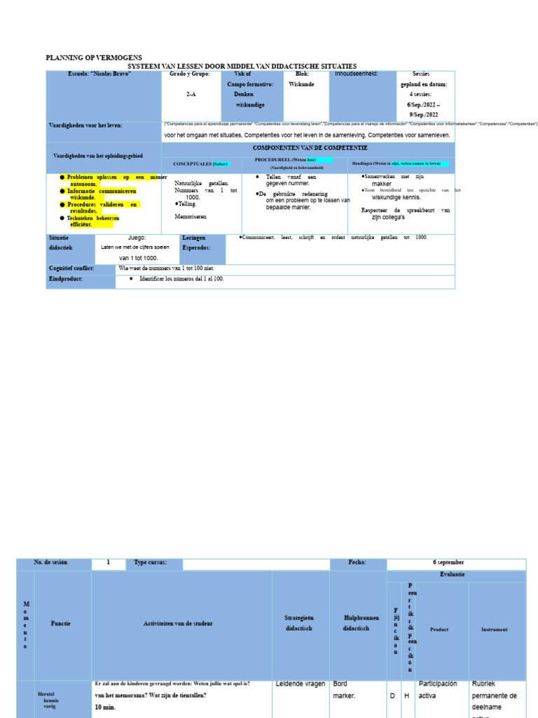 Plannen Van Een Memorie Spel | PDF