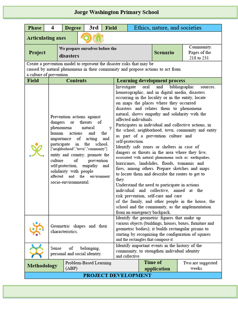 3rd Grade January - 02 We Prepare For Disasters (2023-2024) | PDF ...