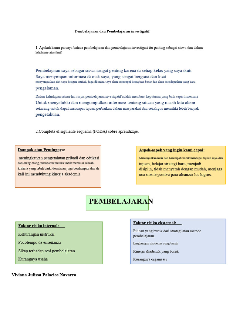 Pentingnya Pembelajaran Investigatif Siswa | PDF