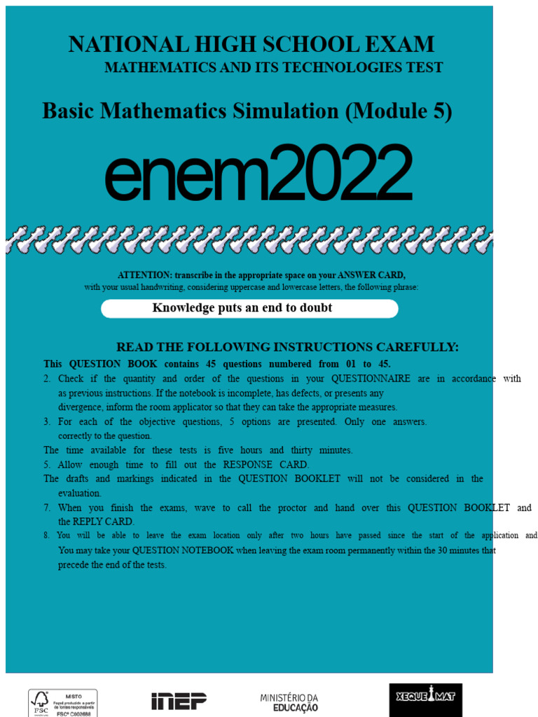 National High School Math Exam 2022 | PDF | Cargo | Honey