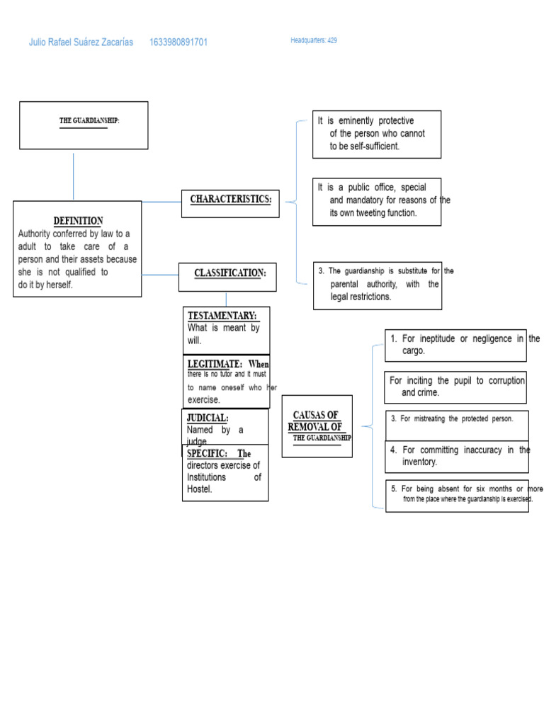 SCHEME OF THE TUTELAGE | PDF | Legal Guardian | Common Law