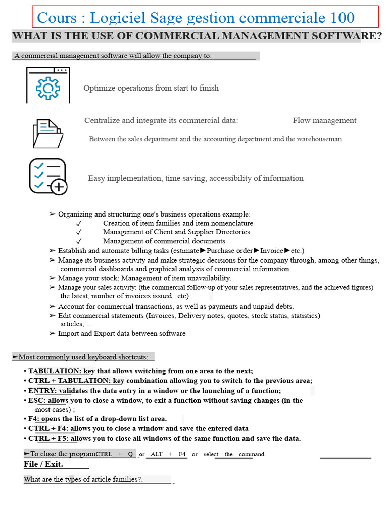Commercial Management Summary 1 | PDF | Window (Computing) | Invoice