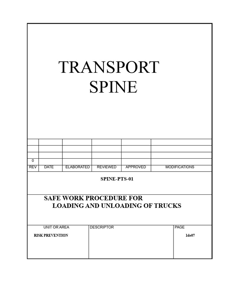 Safe Truck Loading and Unloading Procedures | PDF | Truck | Crane (Machine)