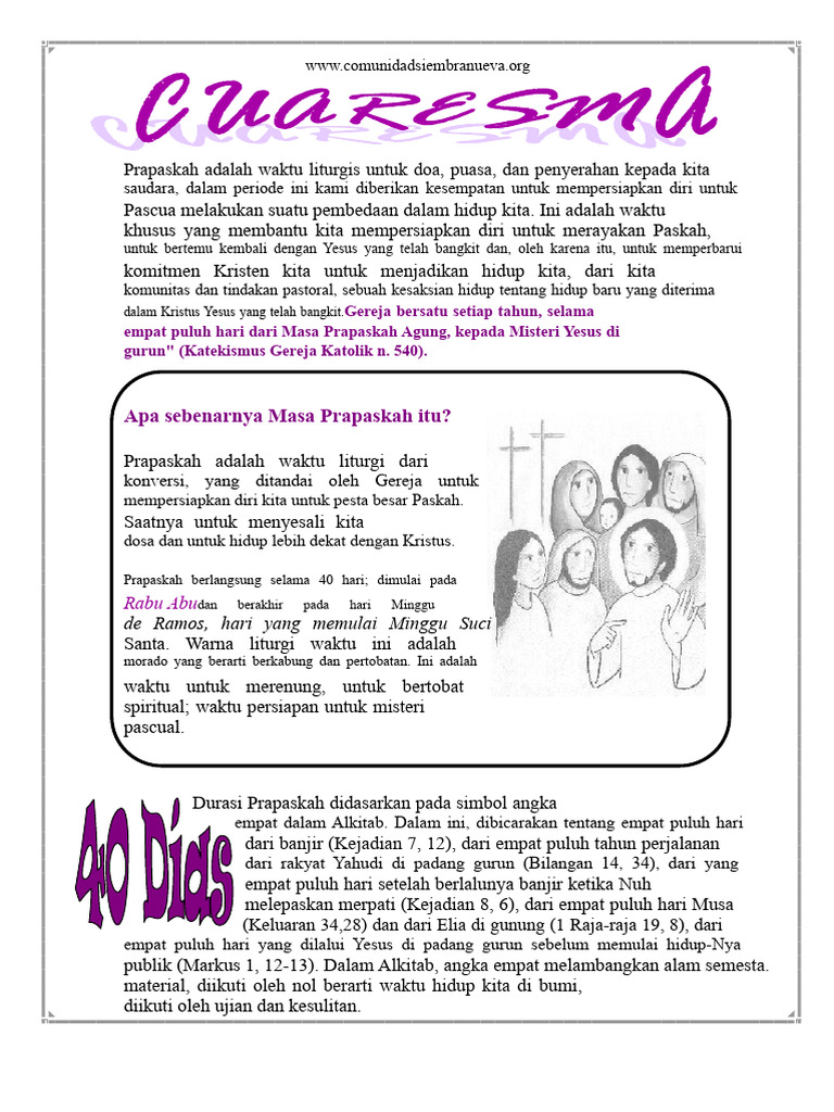 Prapaskah - Makna, Simbol | PDF