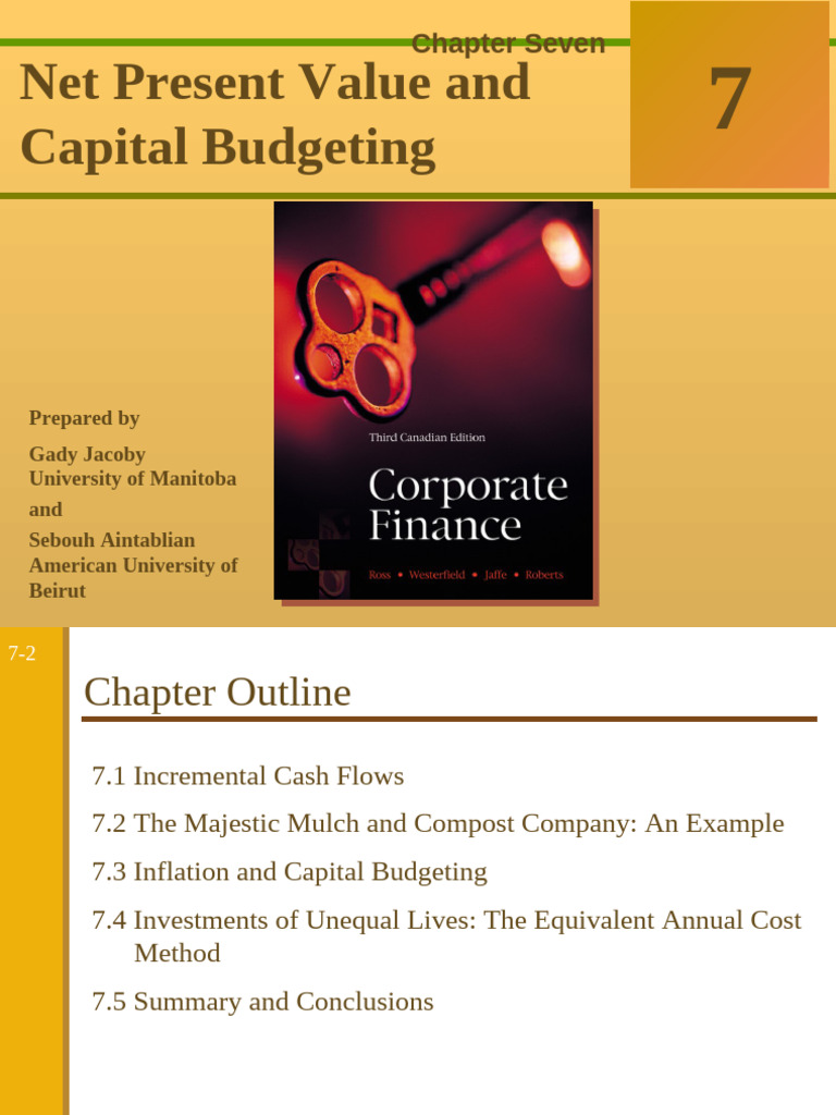 ch7 | PDF | Capital Budgeting | Net Present Value