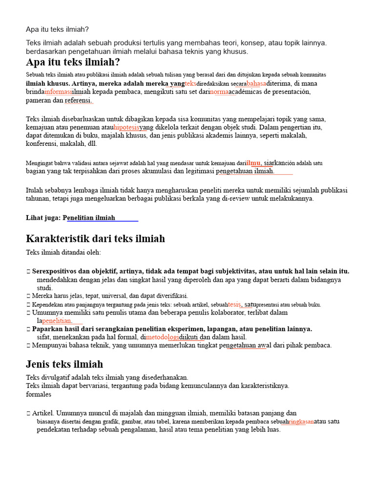 Panduan Lengkap Teks Ilmiah | PDF