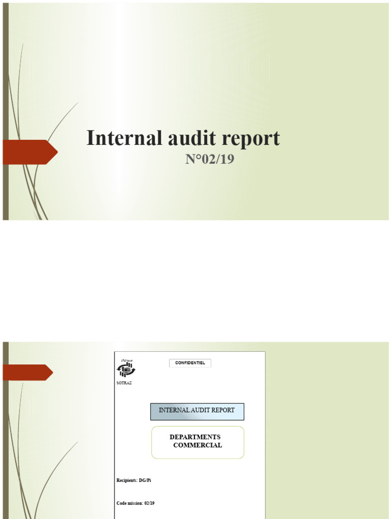 Internal Commercial Audit Report | PDF | Audit | Internal Audit