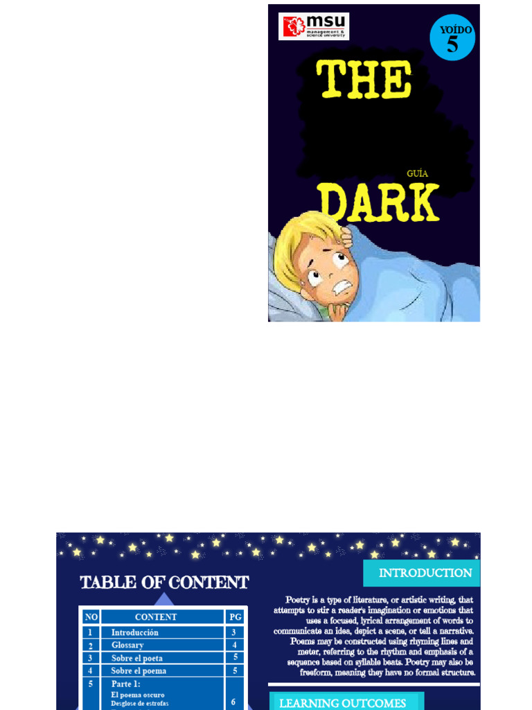 y5 el Poema Oscuro (1) (1) | PDF | Poesía | Escritura