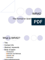 IMRaD Format | PDF