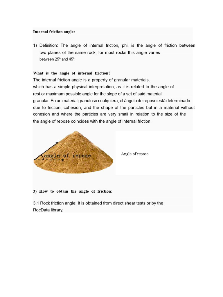 Angle and Friction Cone | PDF | Friction | Mechanics