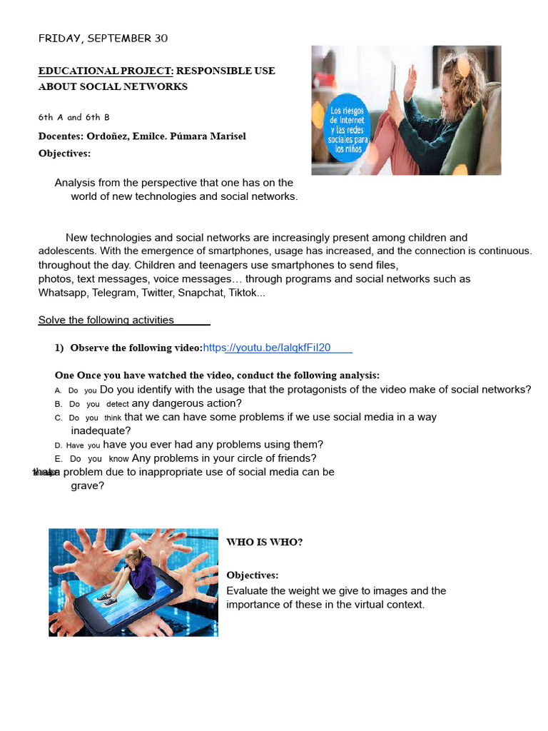 Responsible Social Media Use for Kids | PDF | Social Media | Popular ...