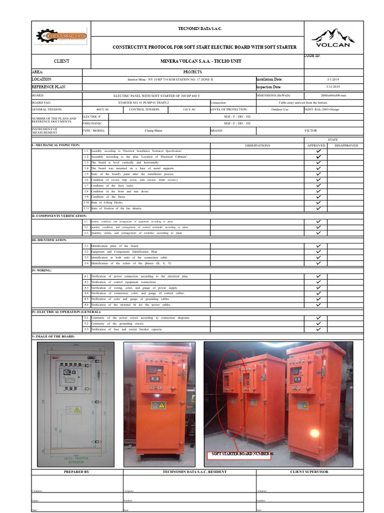 Soft Start Electric Panel Protocol | PDF | Electrical Wiring | Fuse ...