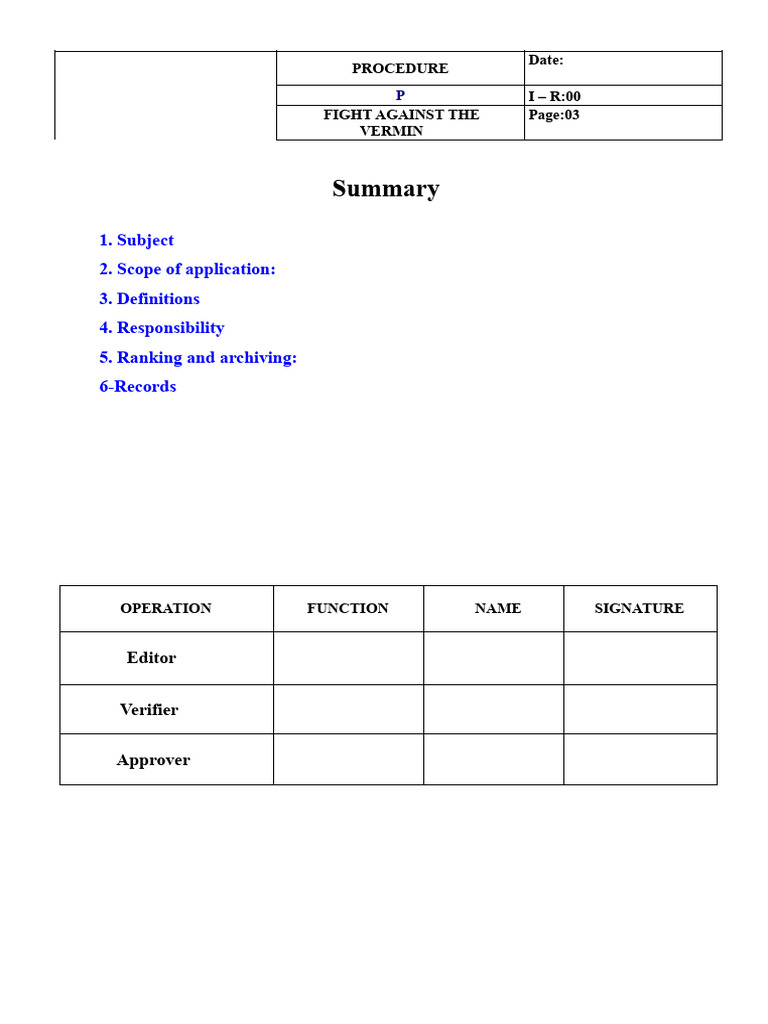 Pest Control Procedure Overview | PDF | Pest Control | Pest (Organism)
