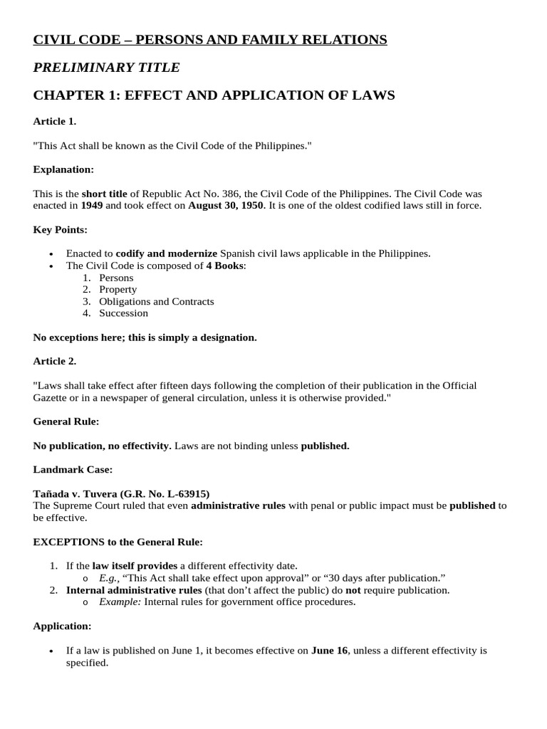 PFR Reviewer Preliminary Title. 1 36 | PDF | Precedent | Divorce