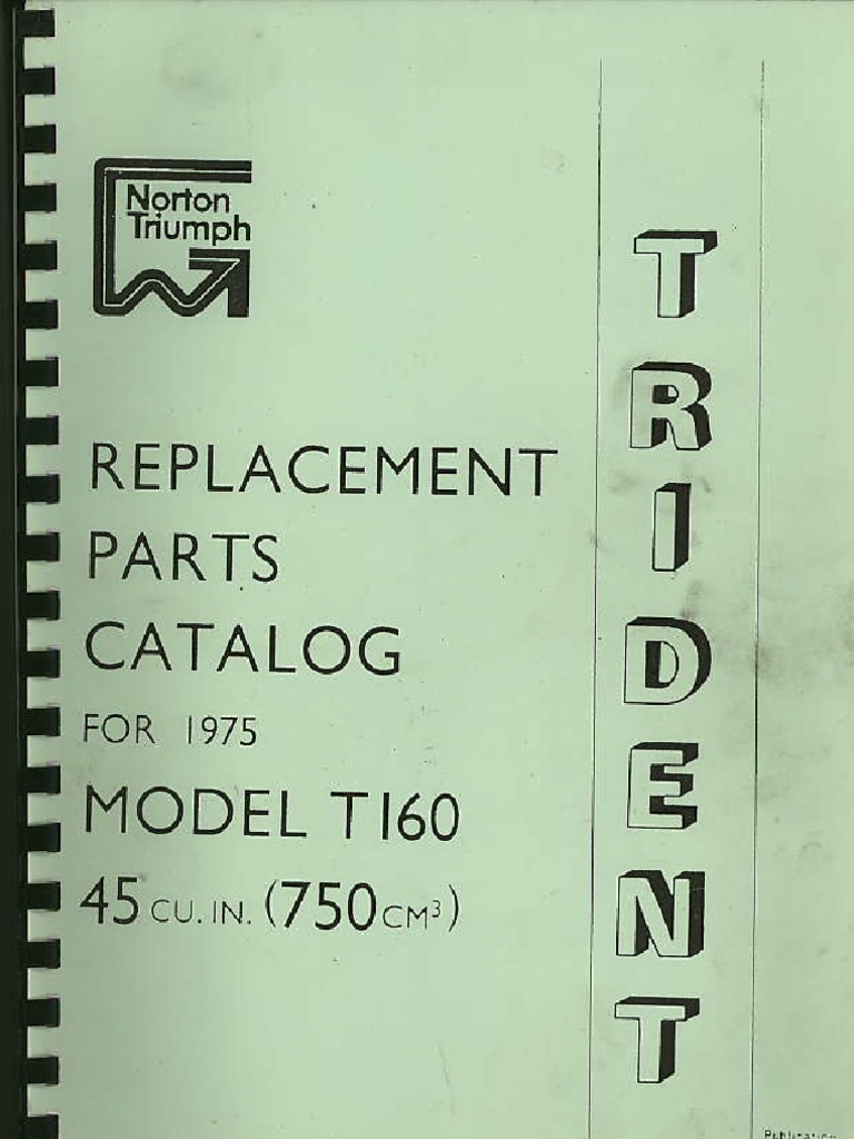 Triumph T160 Parts Catalog | PDF