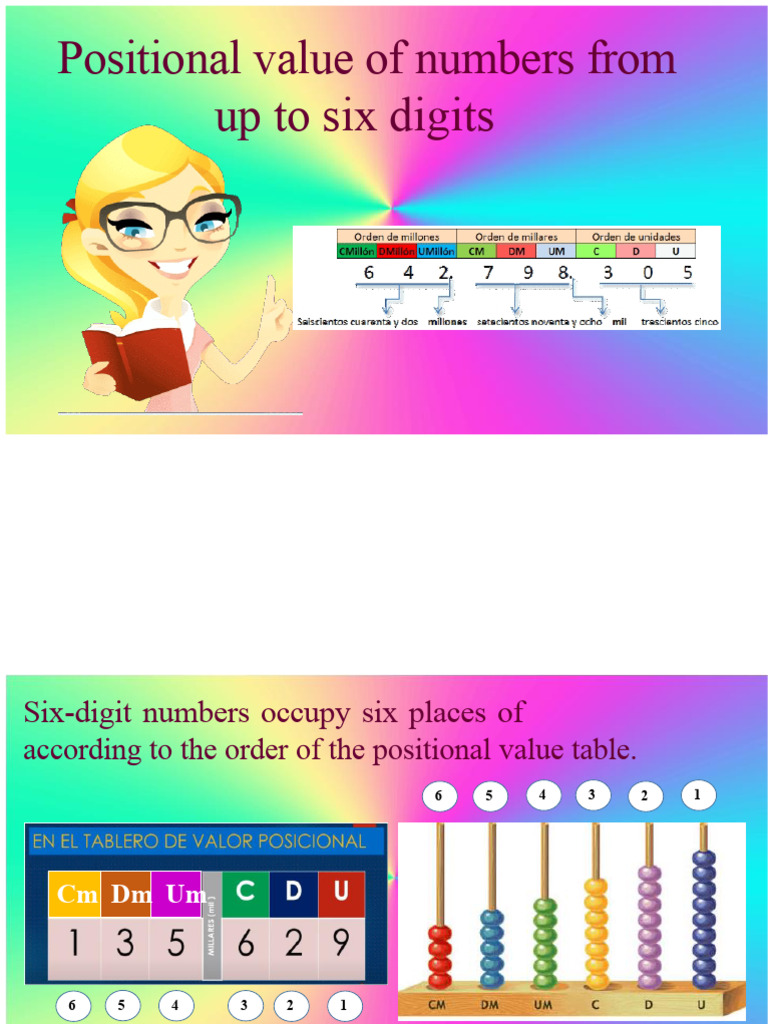 Understanding Six-Digit Number Values | PDF