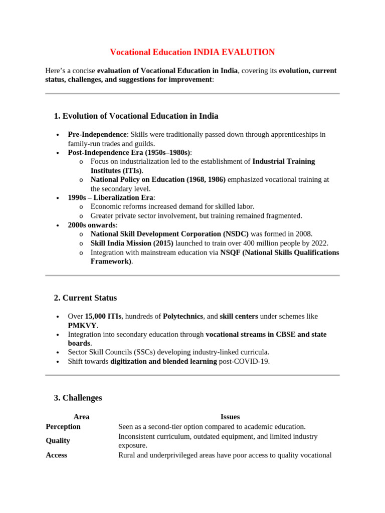 2.VOCATIONAL EDUCATION | PDF | Vocational Education