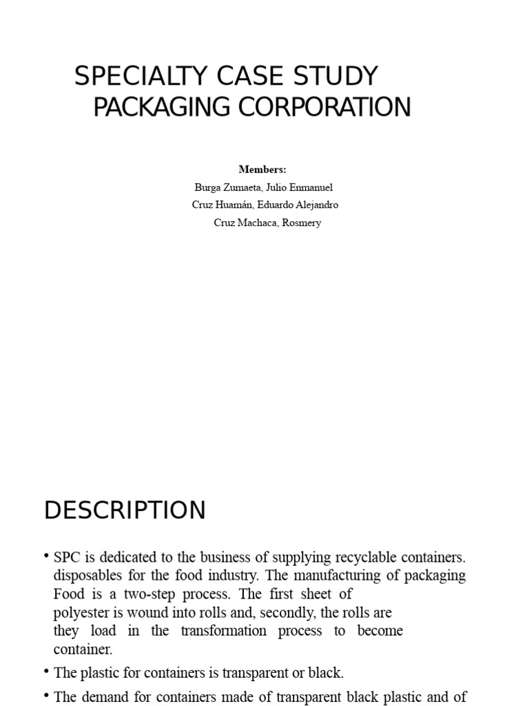 Demand Forecasting for SPC Packaging | PDF | Forecasting | Applied ...
