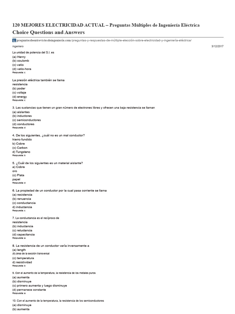 120 MEJORES PREGUNTAS Y RESPUESTAS DE OPCIÓN MÚLTIPLE SOBRE ...