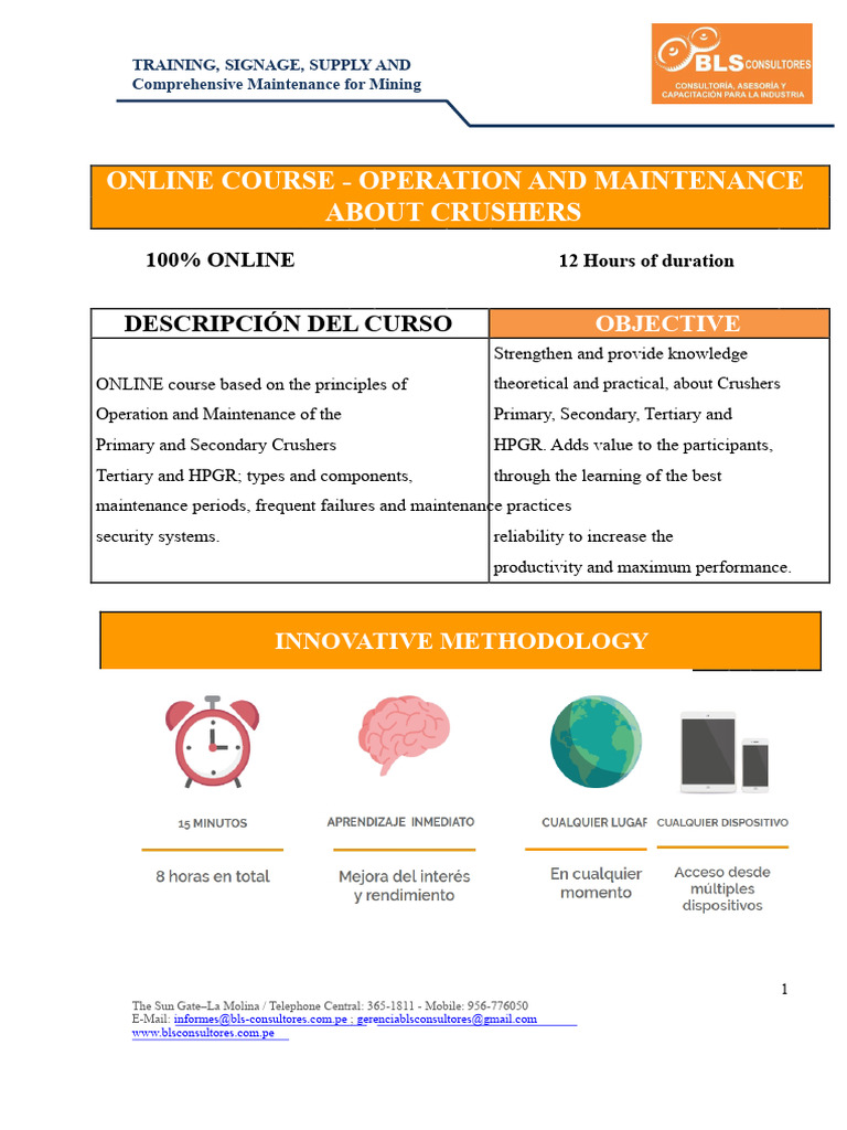 Topic of Operation and Maintenance of Crushers R0 | PDF | Mechanical ...