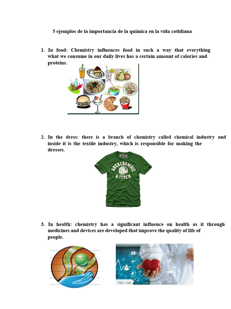 5 Examples of The Importance of Chemistry in Everyday Life | PDF